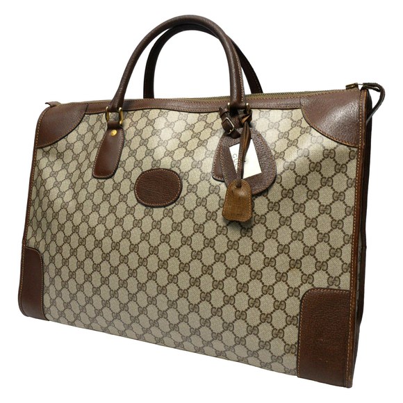 Gucci | Bags | Gucci Old Gucci Vintage Boston Bag Handbag Travel Dulles Mens 97s 70s Gg P | Poshmark